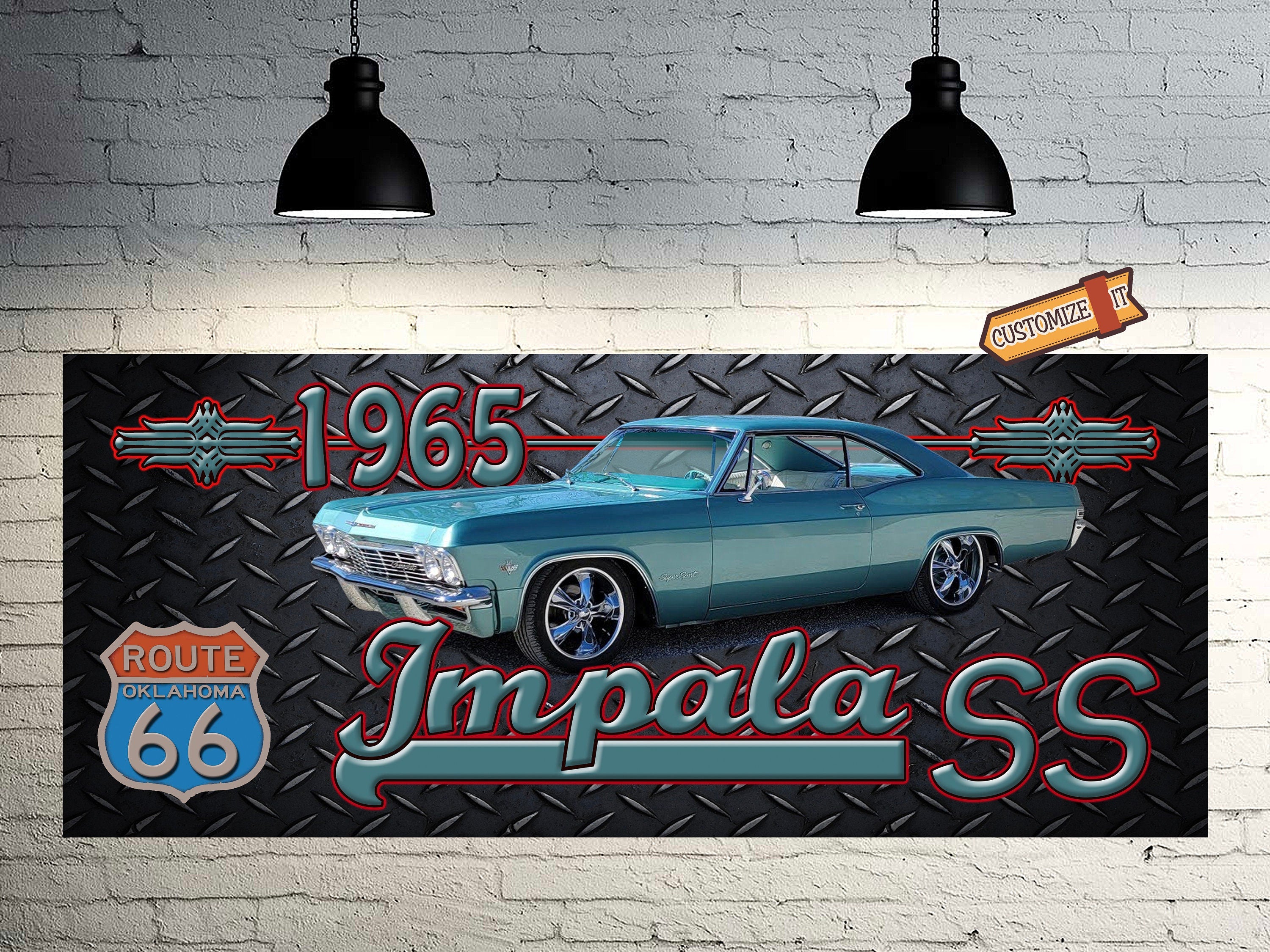 LARGE Custom Garage Sign on Metal - with picture of YOUR Car!!! – Tin ...