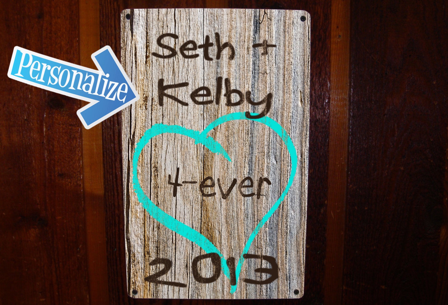 Custom Couples Wedding Anniversary Tin Sign - Vintage Tin Sign – Tin ...